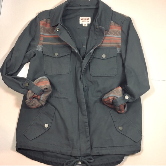 Mossimo Supply Co. | Jackets & Coats | Mossimo Grey Cargo Utility Coat ...